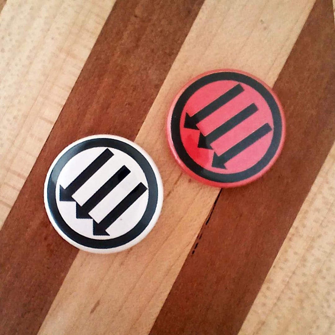 Antifa Three Arrows Pin Back Button Set - Etsy