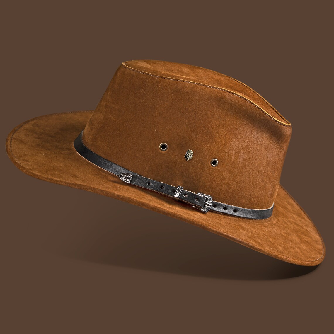 Outback Hat Western Hat Cattleman Hat Gambler Hat Leather - Etsy