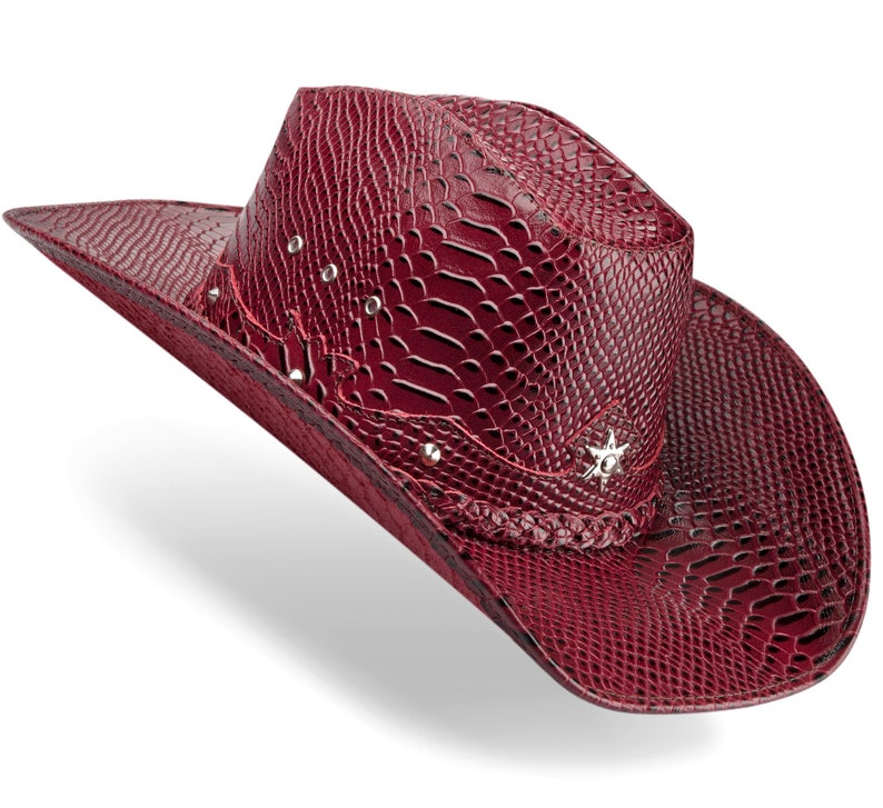 Cowboy Hat Western Hat Snake Cowhide Snake Hat Mens Cowboy - Etsy