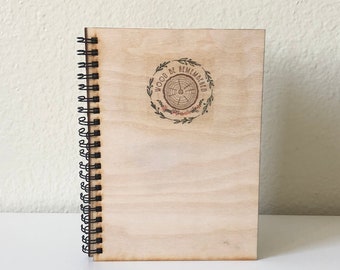 Wood Cover Journal Laser Cut Wood Notebook Mandala Notebook - Etsy