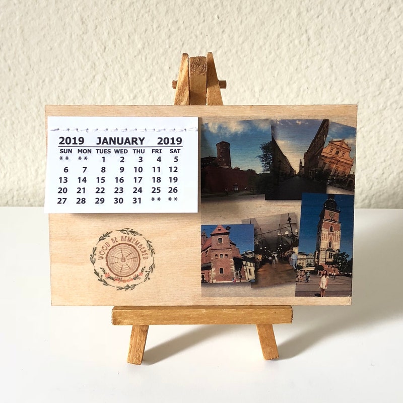 Wood Easel Calendar - Etsy
