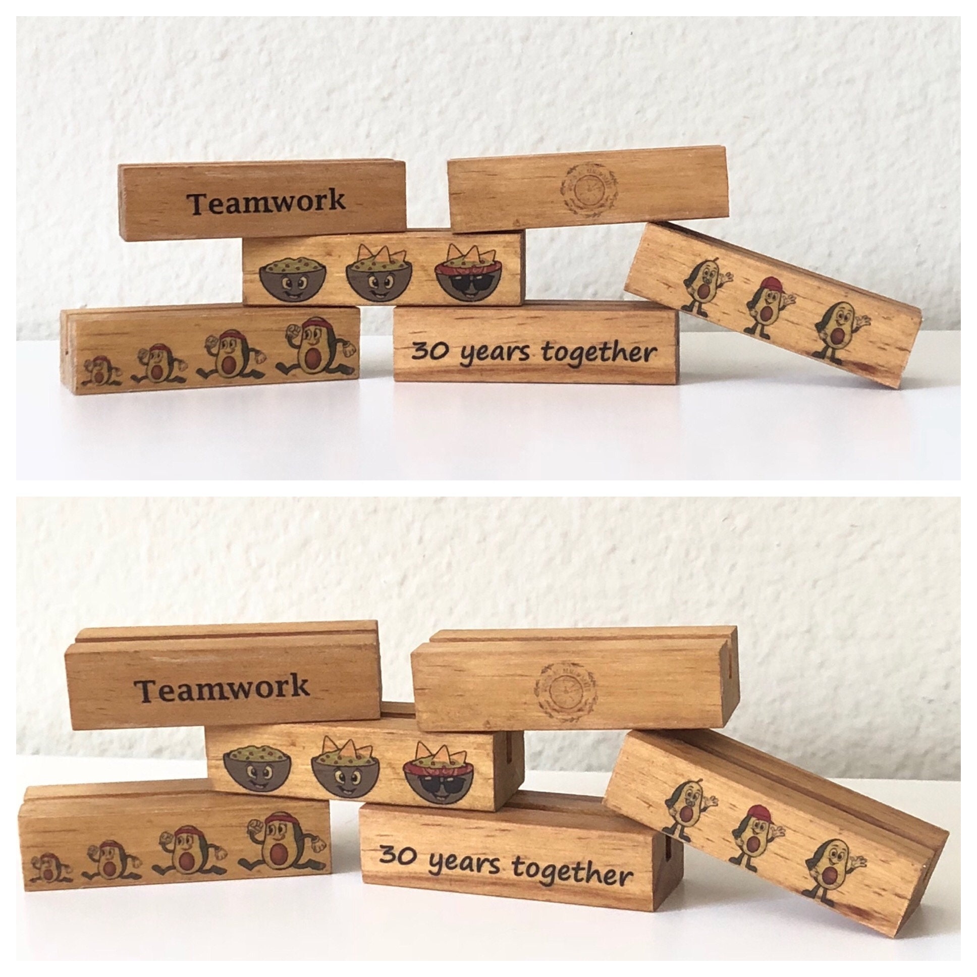 Food Pun Block Display - Etsy
