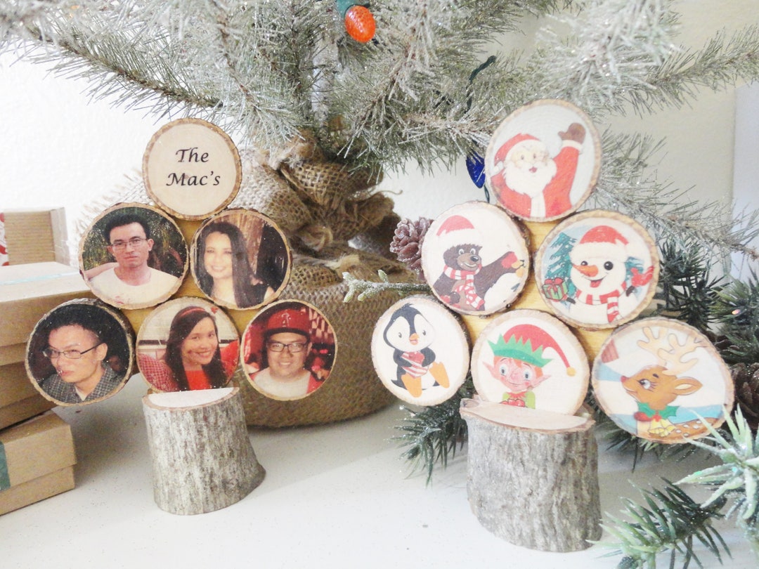 Personalize Mini Tree Collage With Tree Stump - Etsy