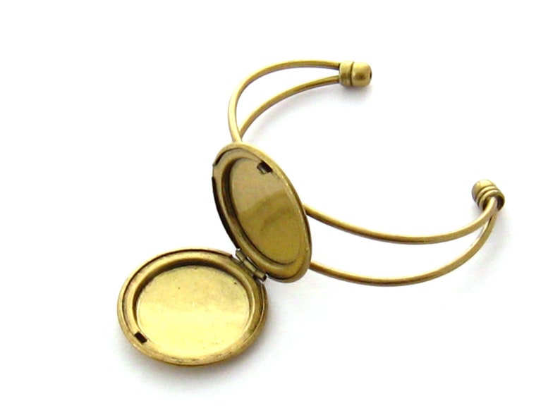Photo Locket Bracelet, Picture Locket Bangle, Victorian Jewelry ...