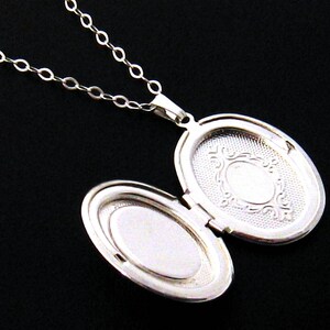 Victorian Locket, Silver Locket Necklace, Bridesmaid Locket, Pearl ...