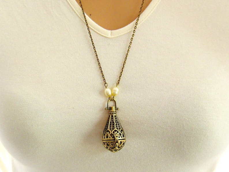 Secret Compartment Necklace/poison Necklace/prayer Box - Etsy UK