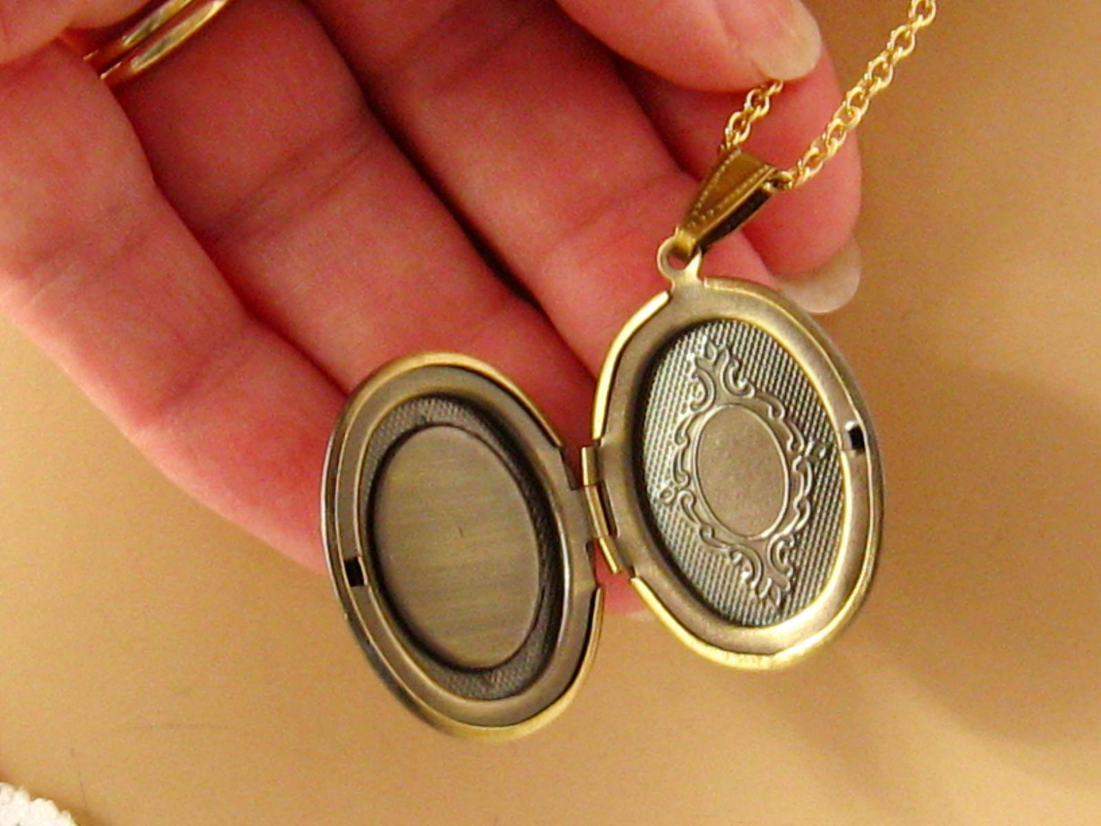 Victorian Locket, Gold Locket Necklace, Bridesmaid Locket, Pearl Locket ...