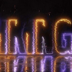 Vikings Electric Particles 4K Text Animated Motion Graphic TV Art - Etsy