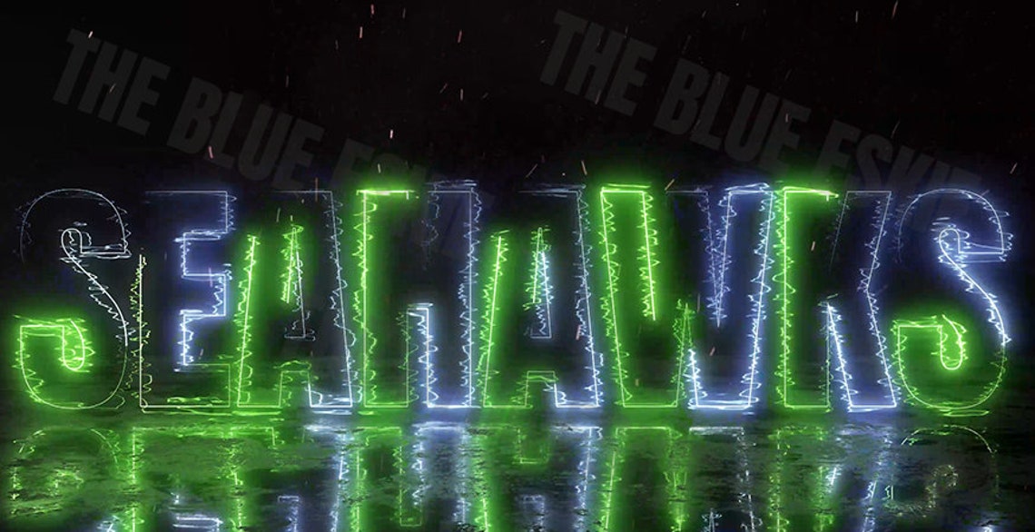 Seahawks Electric Particles 4K Text Animated Motion Graphic TV Art - Etsy