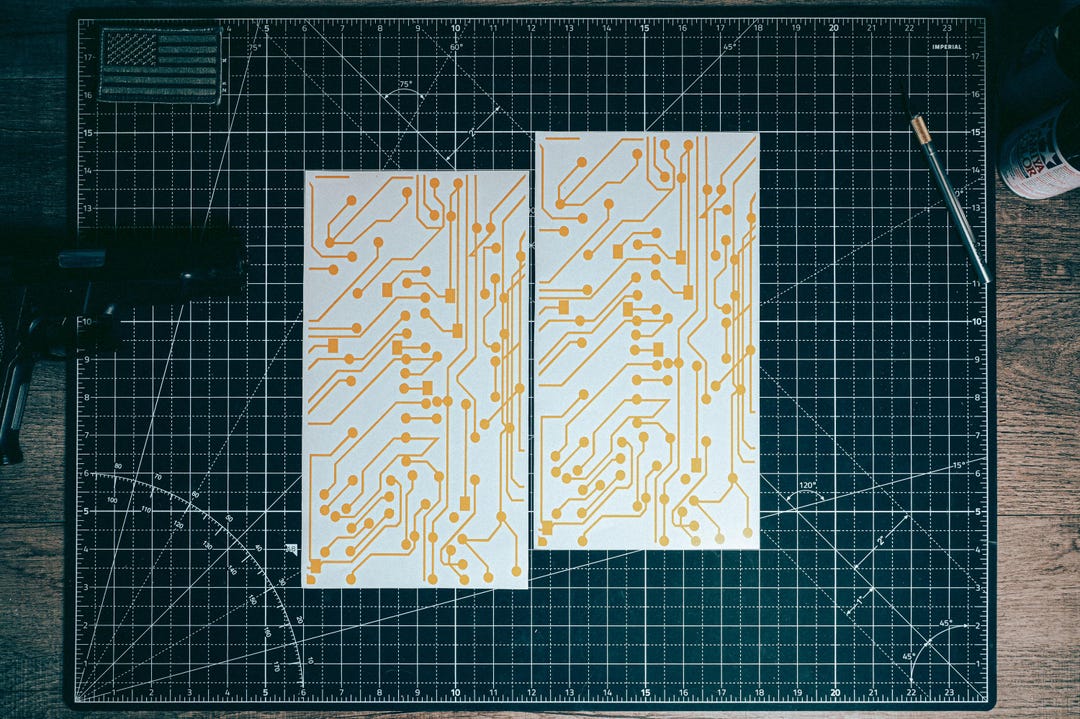 Circuit Board High Heat Vinyl Stencil Kit - 2x 11"x6" Sheets Durable ...