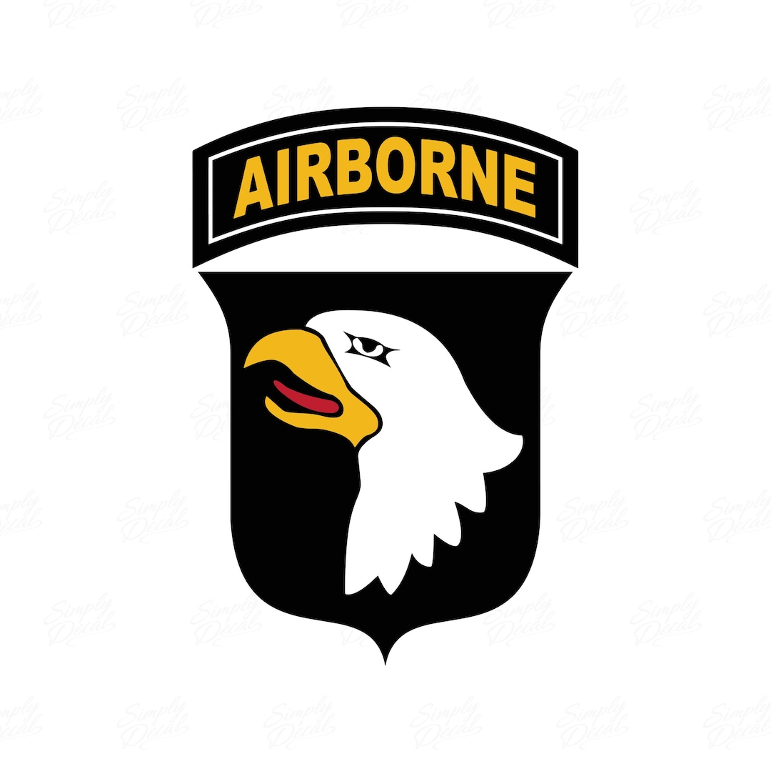 101st Airborne Eagle Vinyl Decal - Army Sticker - Military Decal - Car ...