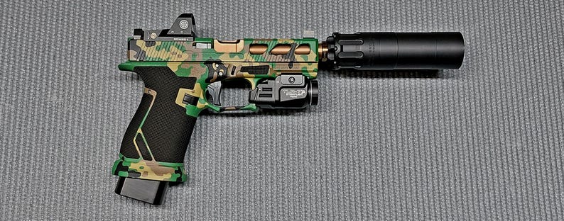 Flecktarn Camo High Heat Vinyl Stencil Kit - 2x 11"x6" Sheets Durable ...