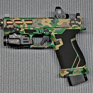 Flecktarn Camo High Heat Vinyl Stencil Kit - 2x 11"x6" Sheets Durable ...