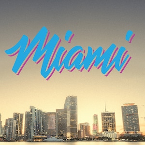 Miami Vice City Logo Bumper Car Window Vinyl Decal Sticker Buy Any 2 ...