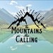 The Mountains Are Calling Bumper Car Window Vinyl Decal - Etsy