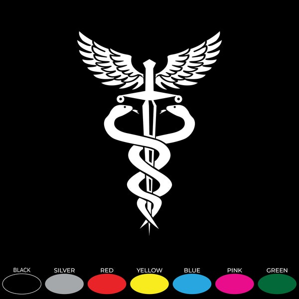 Caduceus Decal - Etsy