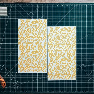 Flecktarn Camo High Heat Vinyl Stencil Kit - 2x 11"x6" Sheets Durable ...