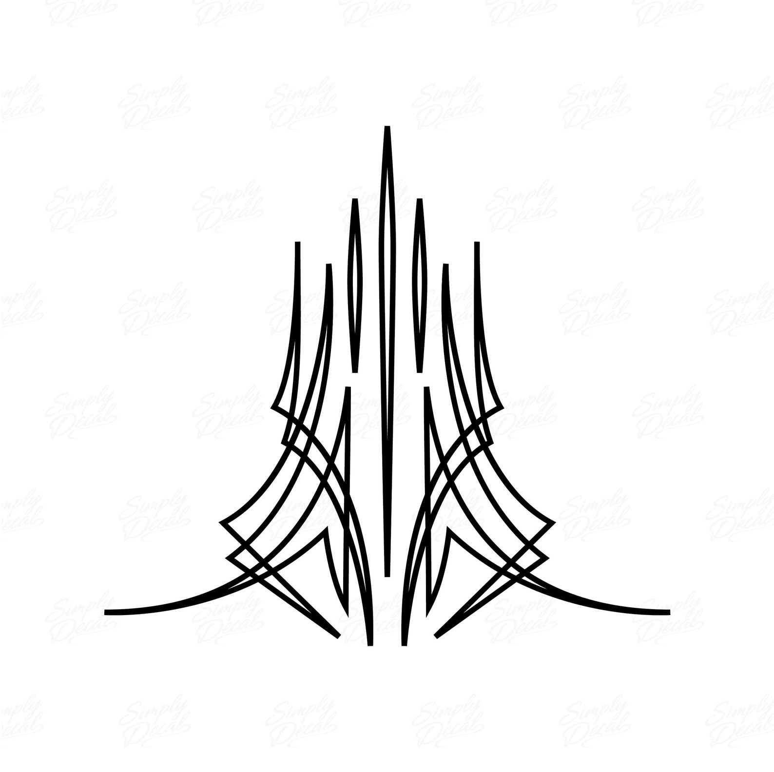 Classic Hot Rod Pinstripe Vinyl Decal - Authentic Look for Your Ride ...