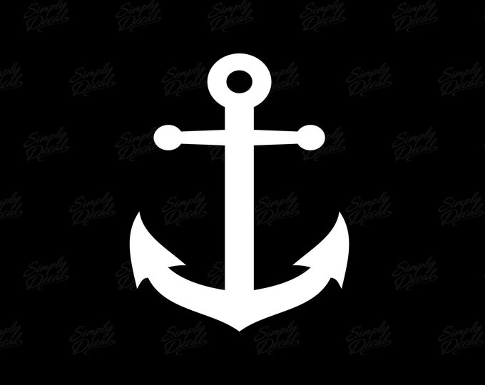 Anchor Decal, Anchor Sticker, Vinyl Decals, Car Decal, Phone Decal ...