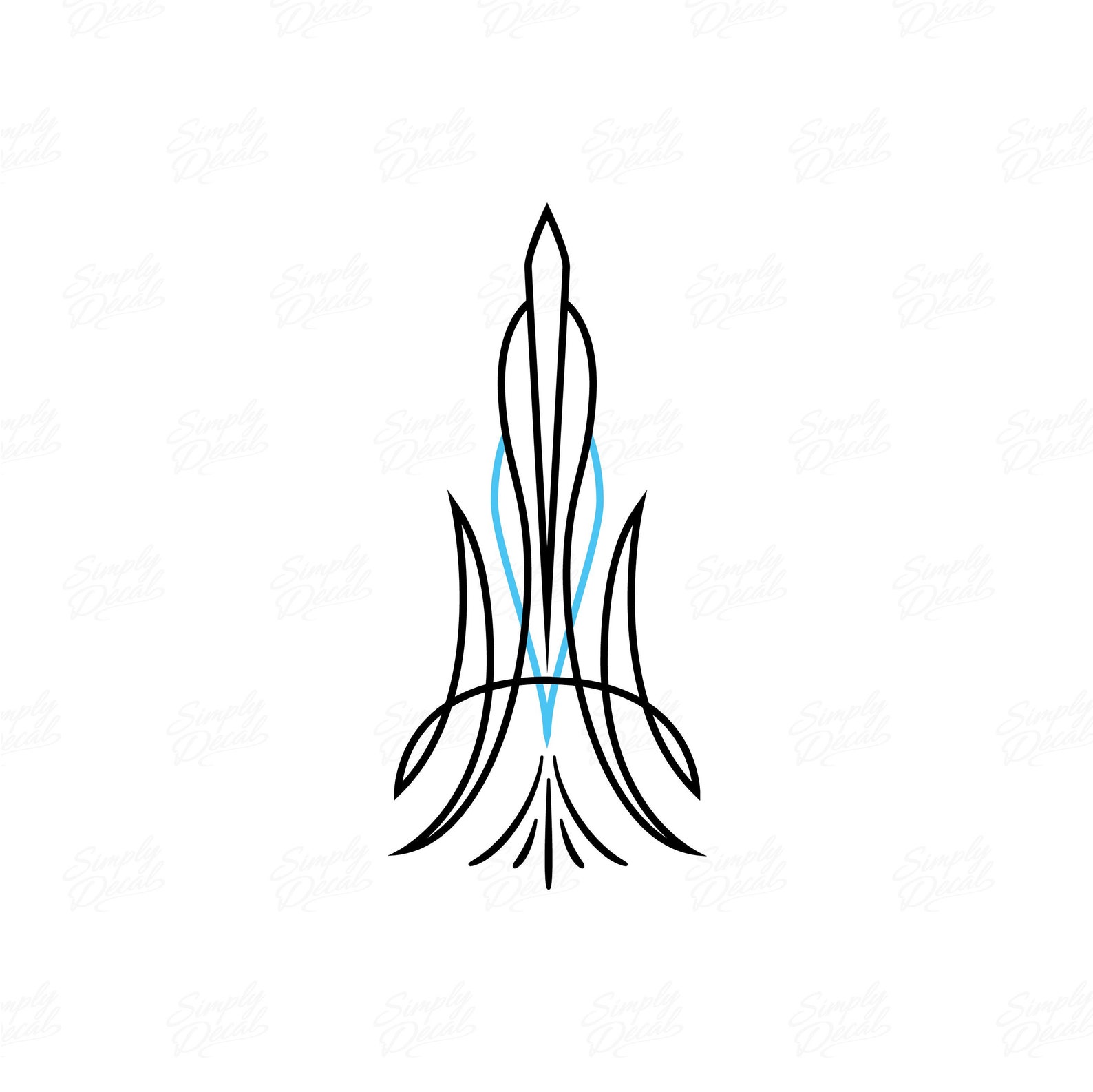 Classic Hot Rod Pinstripe Vinyl Decal Authentic Look for Your Ride Car ...