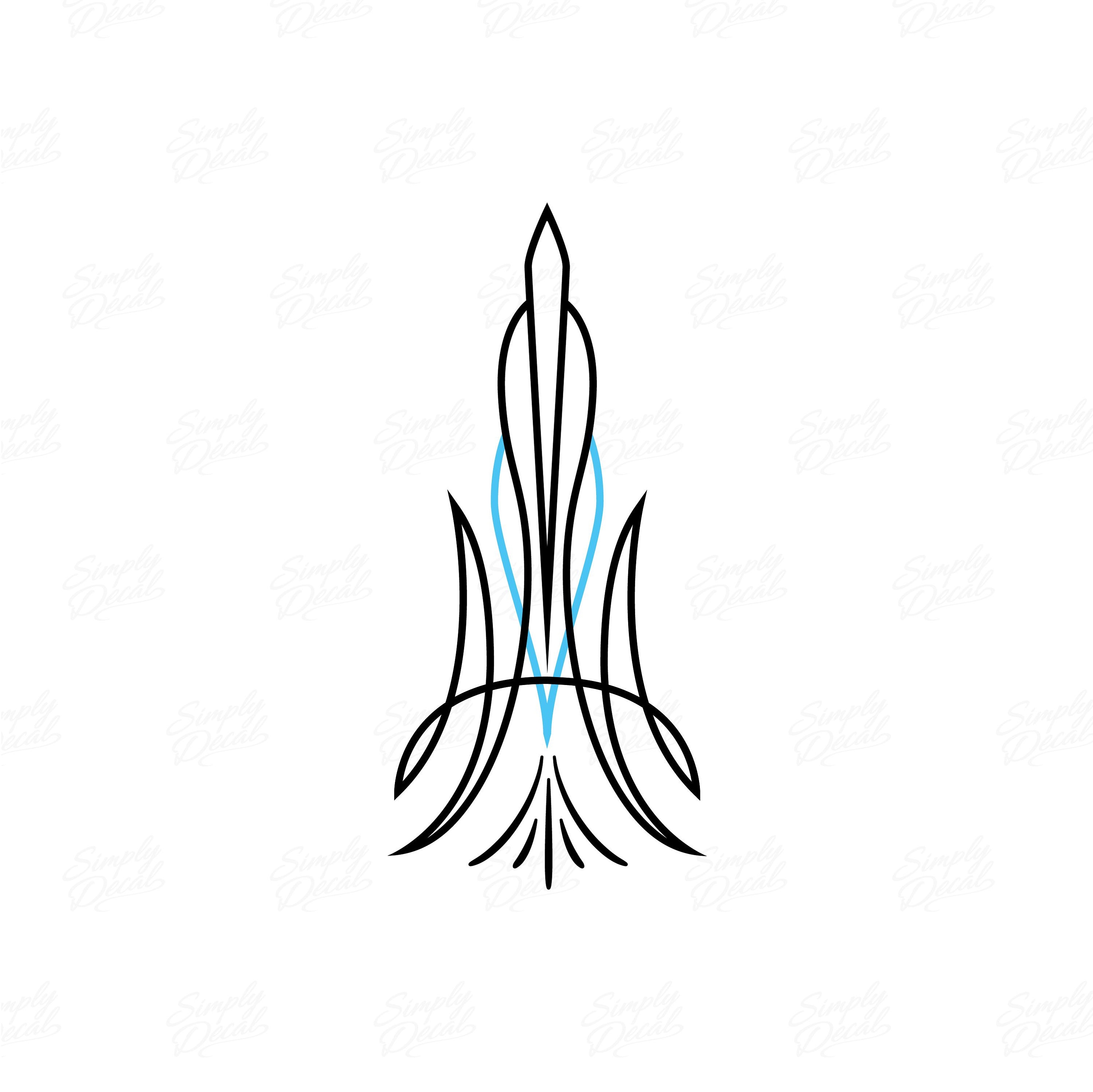 Classic Hot Rod Pinstripe Vinyl Decal - Authentic Look for Your Ride ...