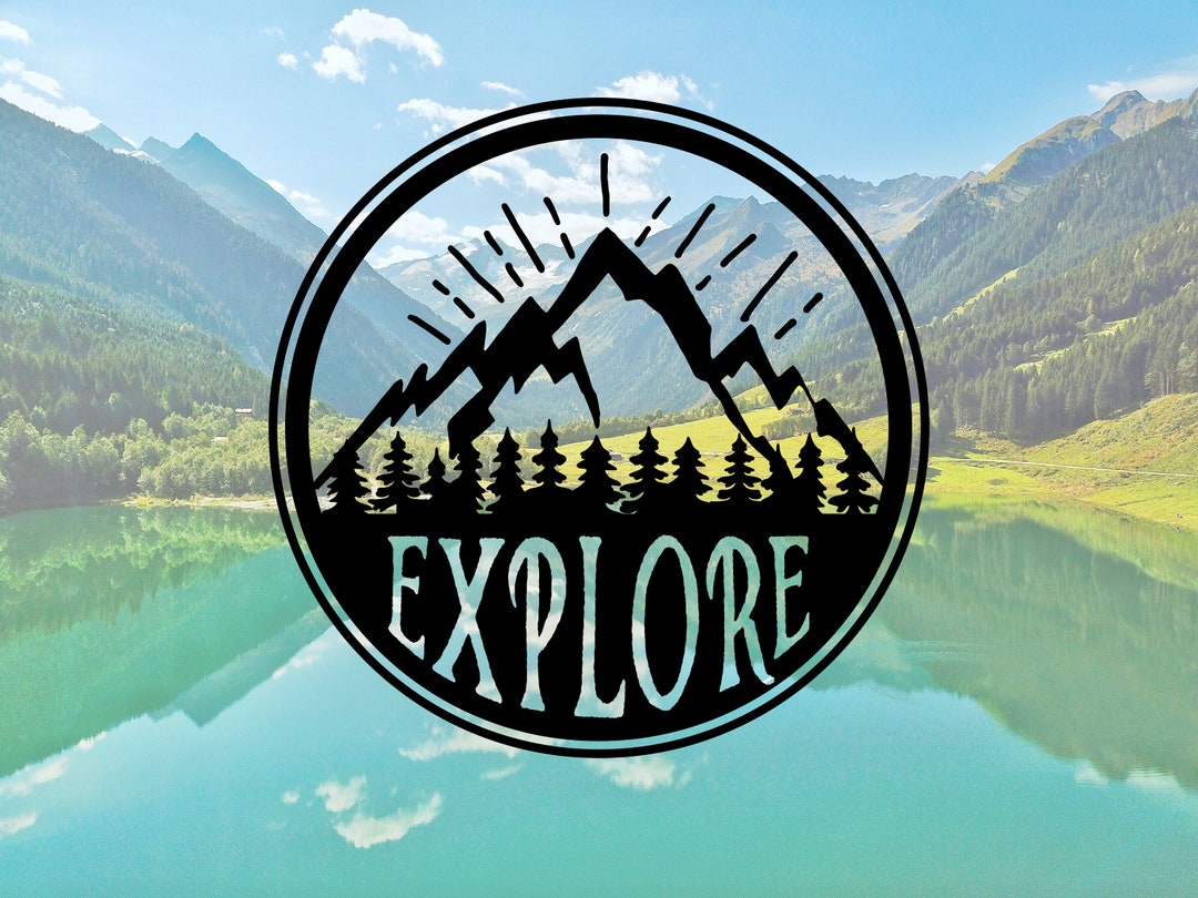 Explore Wonderlust Vinyl Decal - Camping Decal - Hiking Vinyl Sticker ...