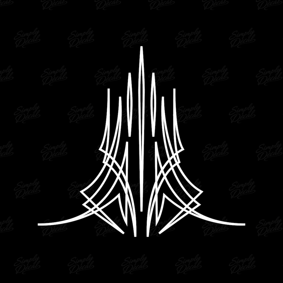 Classic Hot Rod Pinstripe Vinyl Decal - Authentic Look for Your Ride ...