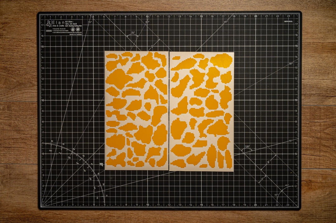 Atac Camo High Heat Vinyl Stencil Kit - 2x 11"x6" Sheets Durable Easy ...