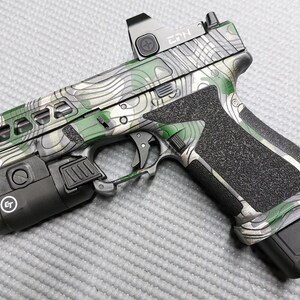 Topographic Camo High Heat Vinyl Stencil Kit - 2x 11"x6" Sheets Durable ...