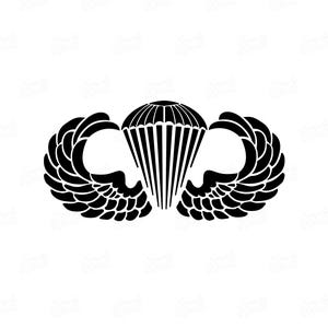 82nd Airborne Jump Wings Vinyl Decal - Army Sticker - Military Decal ...