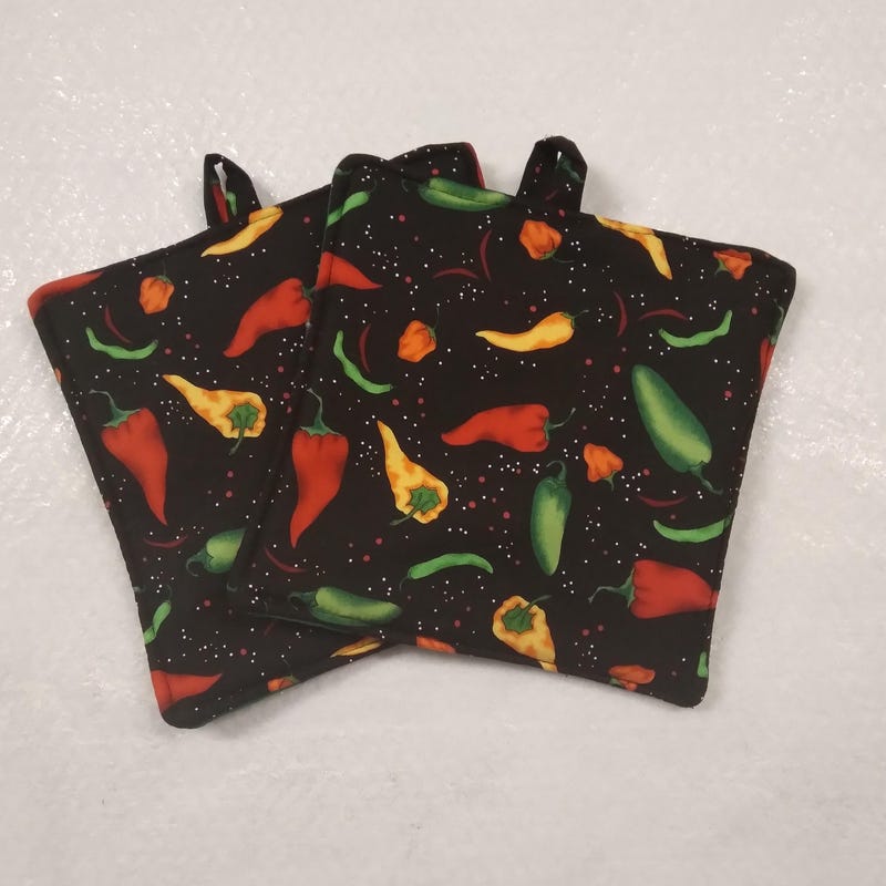 Chili Peppers Pot Holder - Etsy