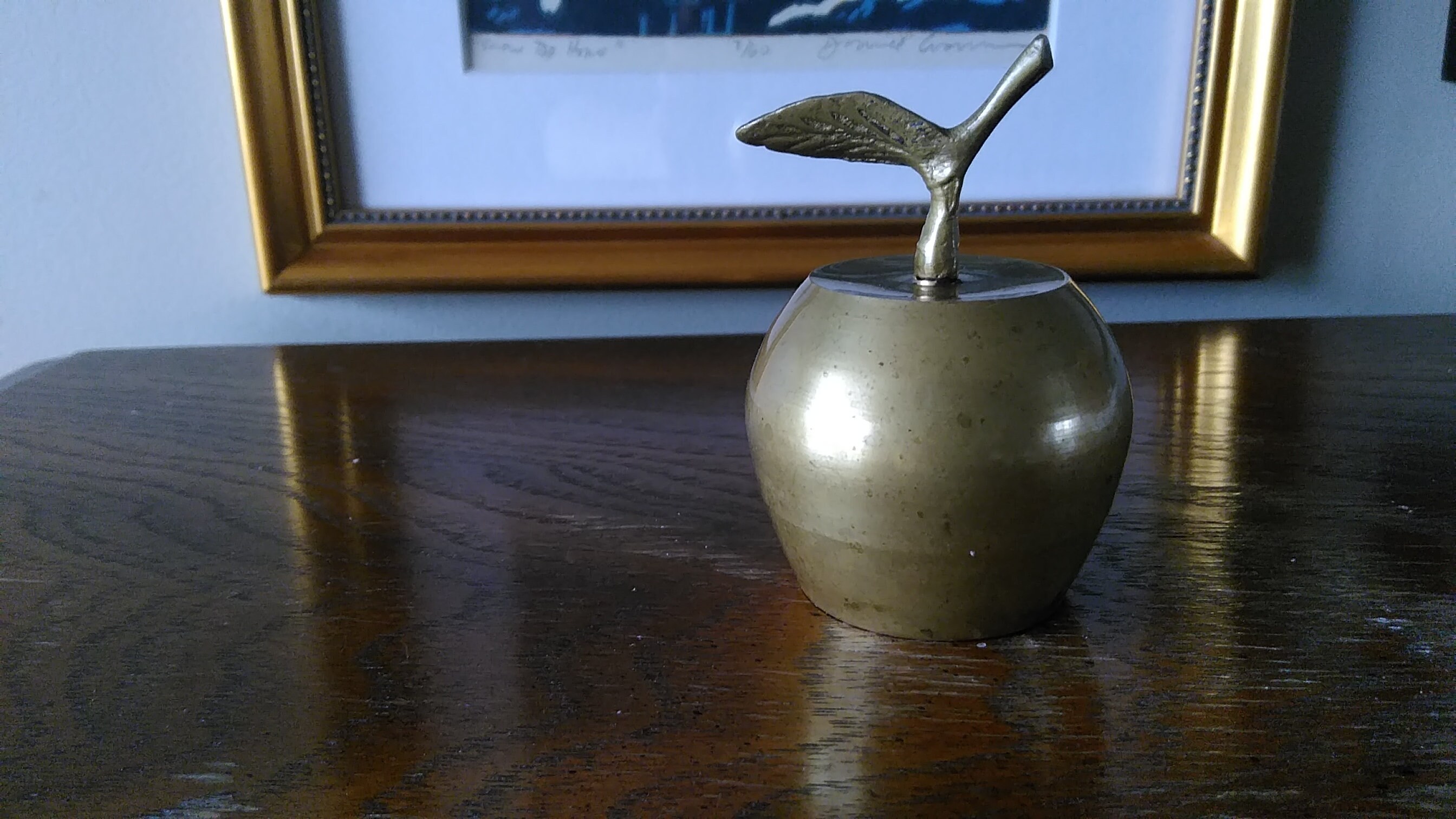 Vintage Brass Apple Bell - Etsy