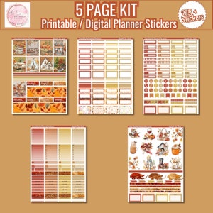 Printable Digital Planner Weekly Sticker Kit, Fall Stickers , Goodnotes ...