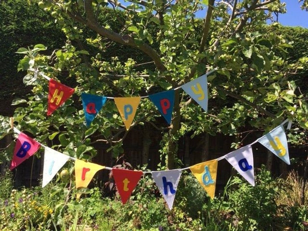 Happy Birthday Bunting - Etsy