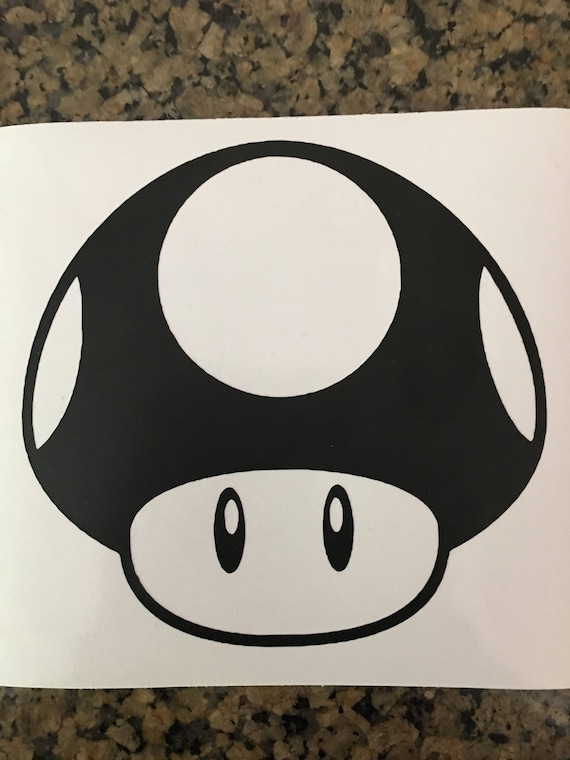 1up Mushroom Vinyl Cut Decal | Etsy