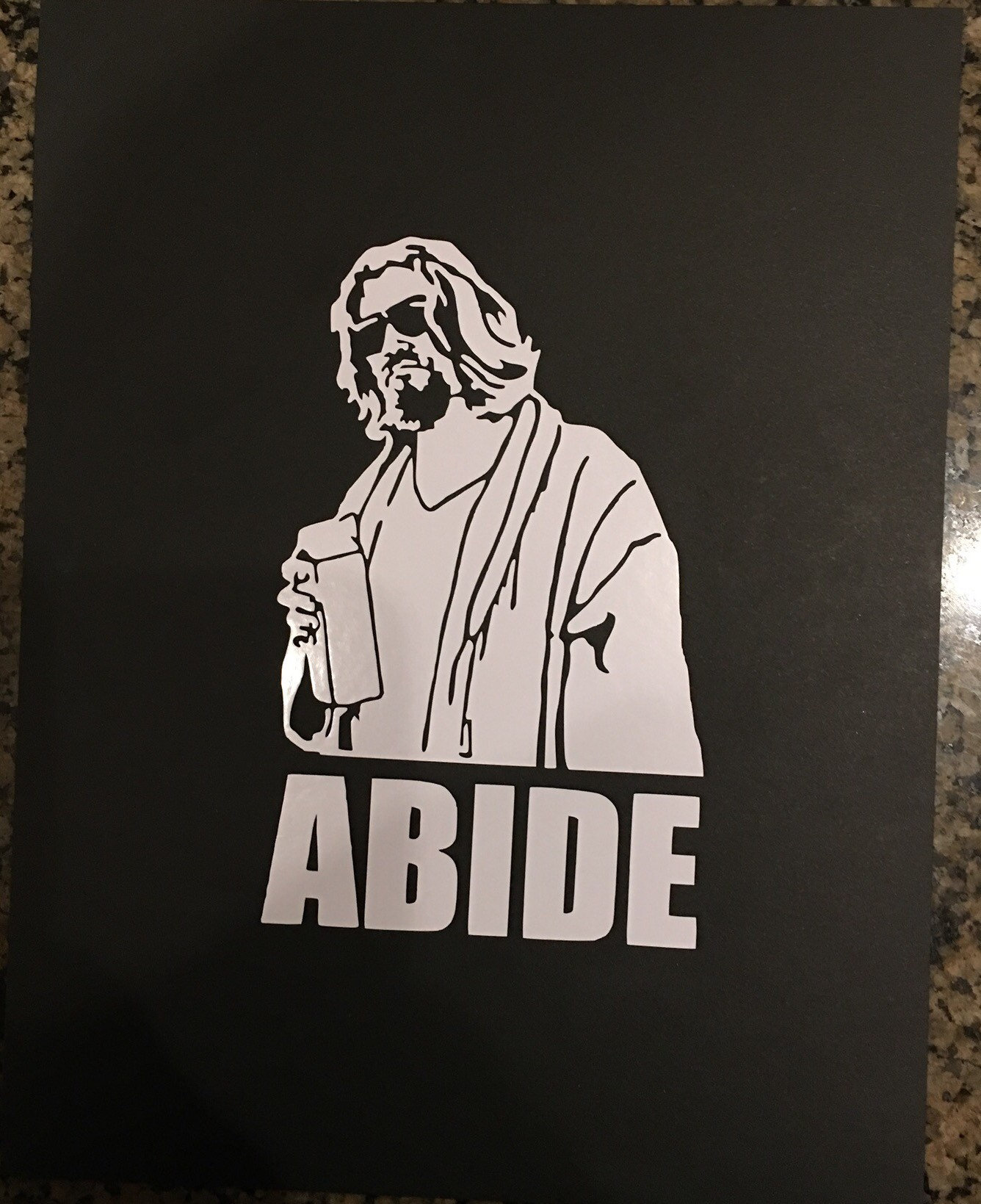 Abide the Big Lebowski Inspired Vinyl Cut Decal - Etsy