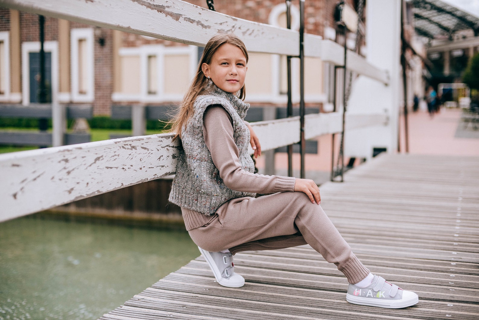 Cute Beige Jumper and Trousers Merino Wool Joggers Pants Wide | Etsy