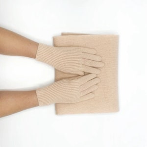 Pure Cashmere Women Gauntlet Gloves//knitted Cashmere Gloves//elegant ...