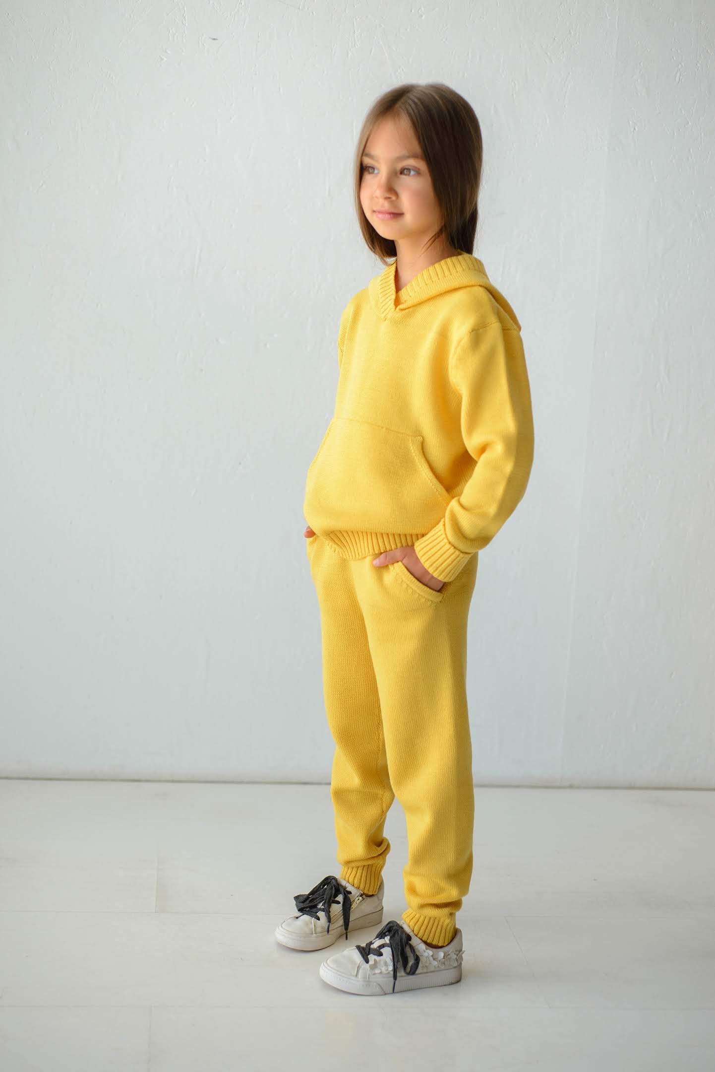 Yellow Comfy Kids Pants Colorful Joggers Straight Trousers - Etsy UK