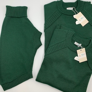 Cotton Matching Sweaters for Dog and Human//crew Neck Woman/men Jumper ...