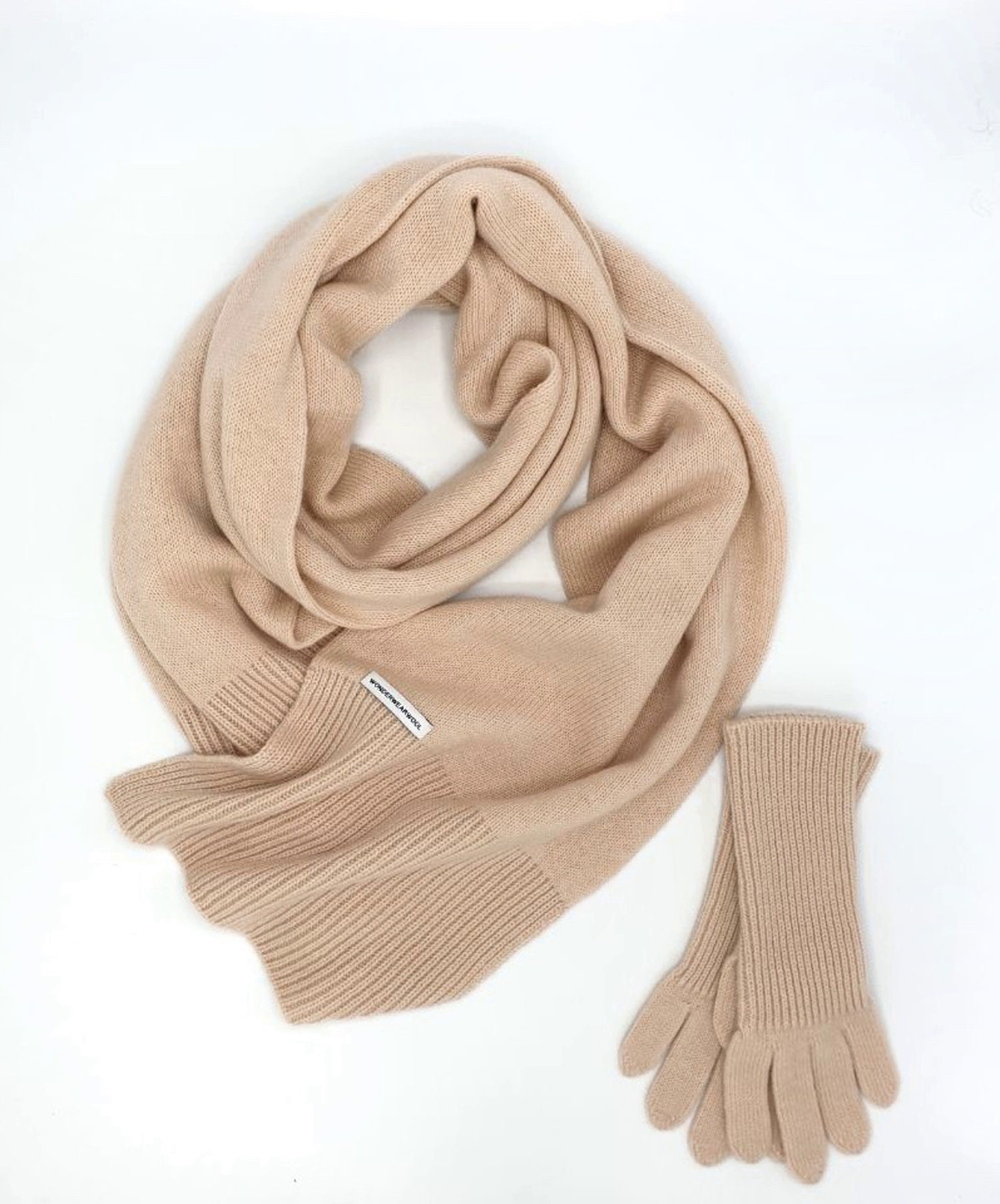 Pure Cashmere Women Gauntlet Gloves//knitted Cashmere Gloves//elegant ...