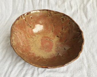 Vintage WASSI ART Jamaica Handmade Ceramic Pottery Bowl by