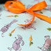 Bunny Wrapping Paper, Fun Rabbit Gift Wrap, Cute Rabbit Birthday ...