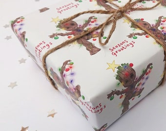 Christmas Wrapping Paper Christmas Gift Wrap Rustic - Etsy Hong Kong