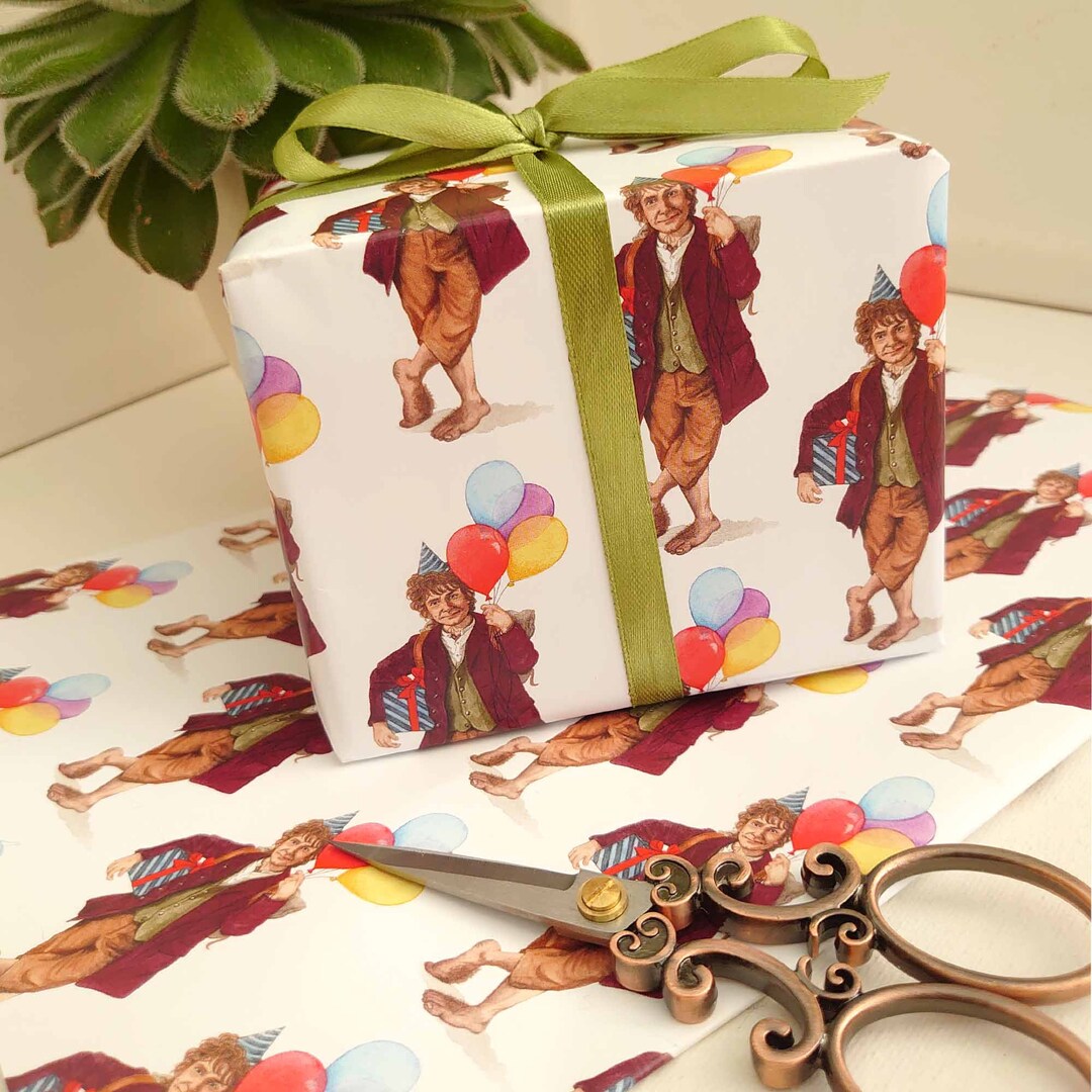 Bilbo Baggins Wrapping Paper Wrapping Paper Lord of the - Etsy