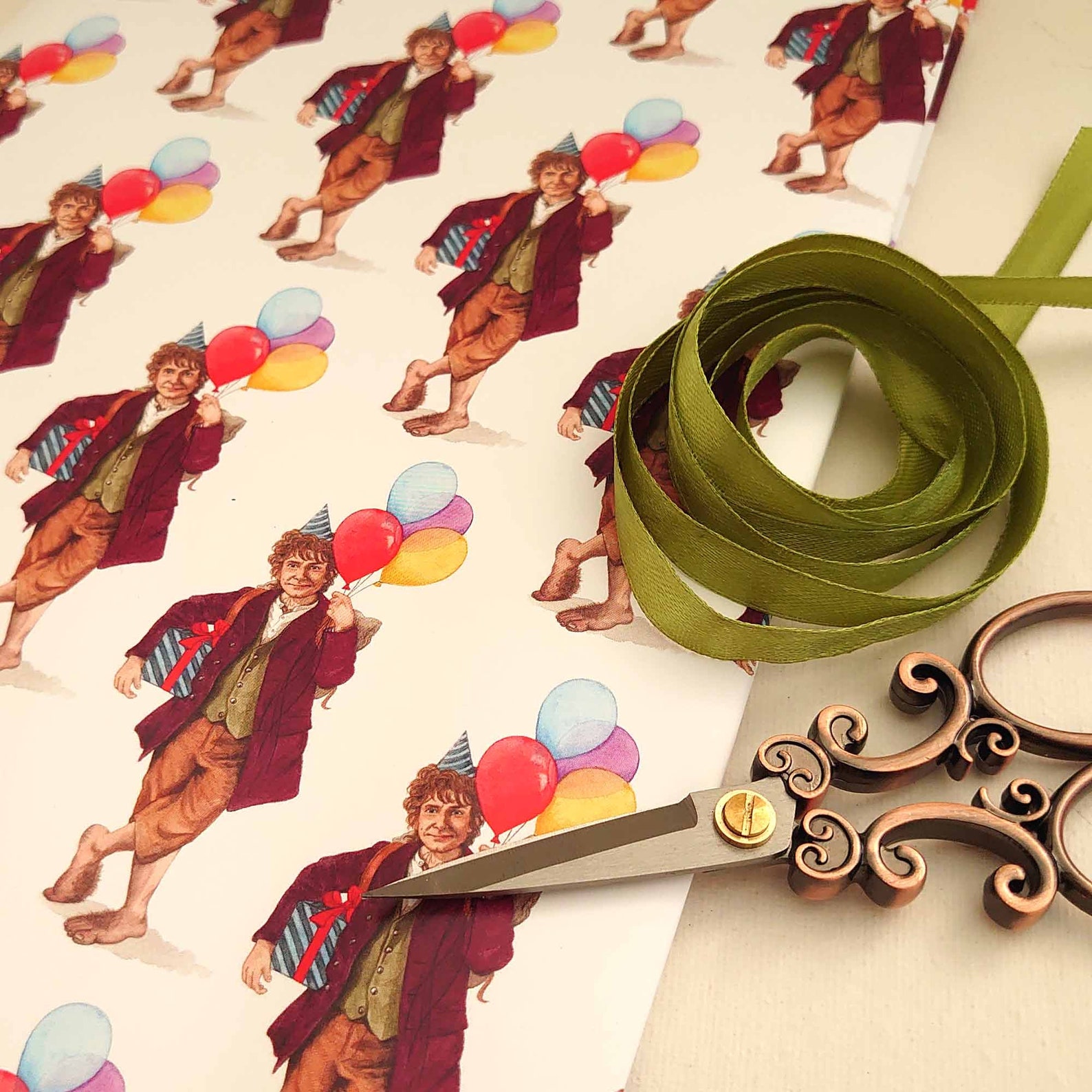 Bilbo Baggins Wrapping Paper Wrapping Paper Lord of the - Etsy