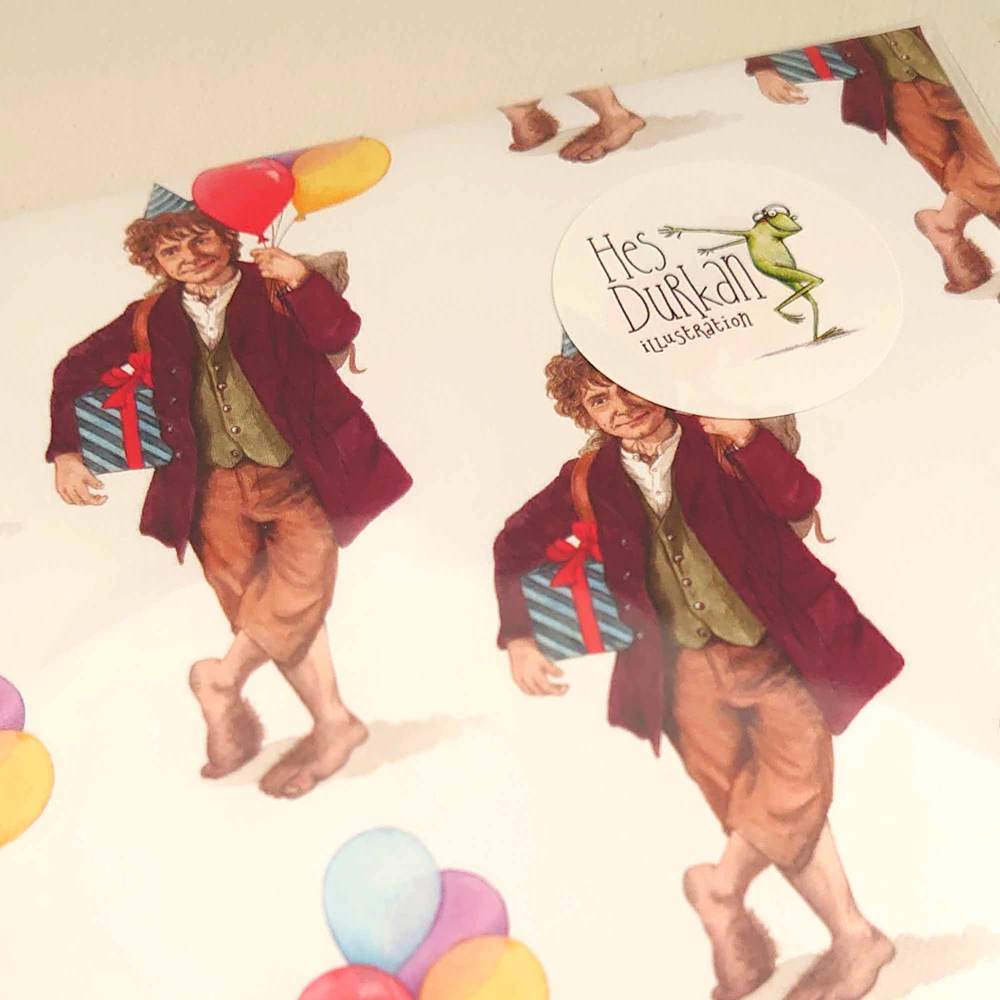 Bilbo Baggins Wrapping Paper Wrapping Paper Lord of the - Etsy