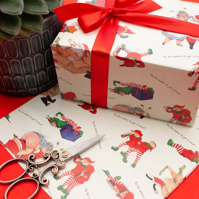 Funny Christmas Wrapping Paper - Etsy UK