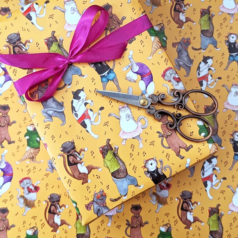 Cat Wrapping Paper - Etsy