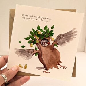 Partridge in a Pear Tree Christmas Card Funny Christmas Card - Etsy UK